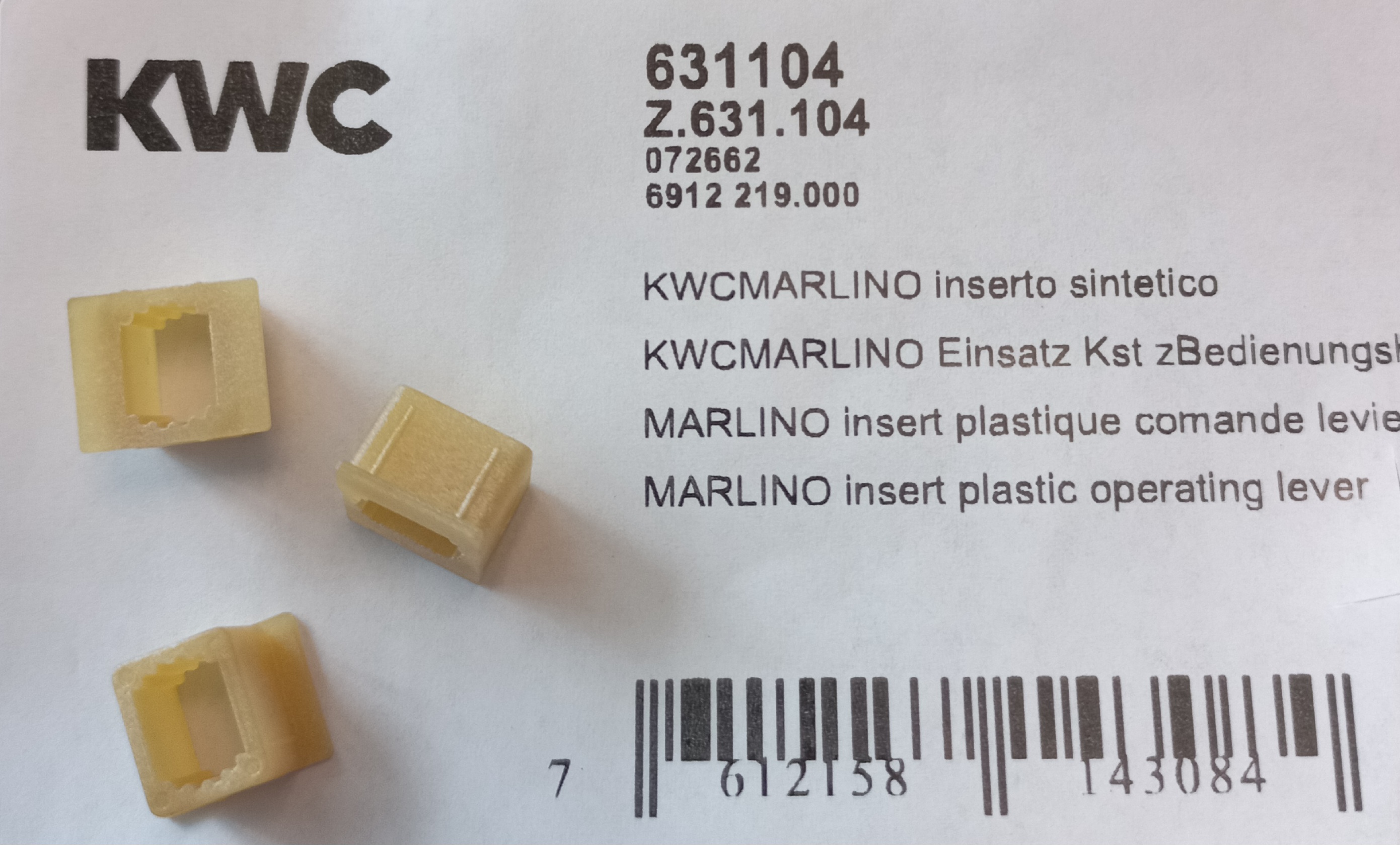 Einsatz zu KWC Marlino Bedienungshebel | Haustechnik- & Ersatzteile-Shop, Profiqualitaet